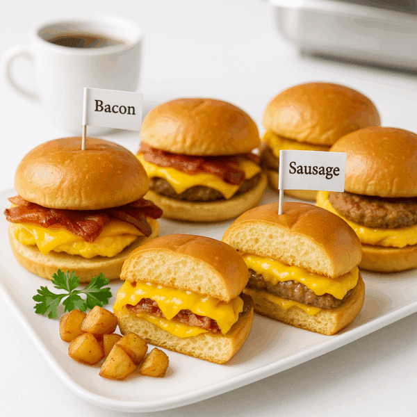 Assorted Hot Breakfast Sandwiches - Catering Made